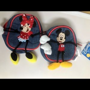 Disney | Bags | Mickey And Minnie Mouse Coin Pockets | Poshmark